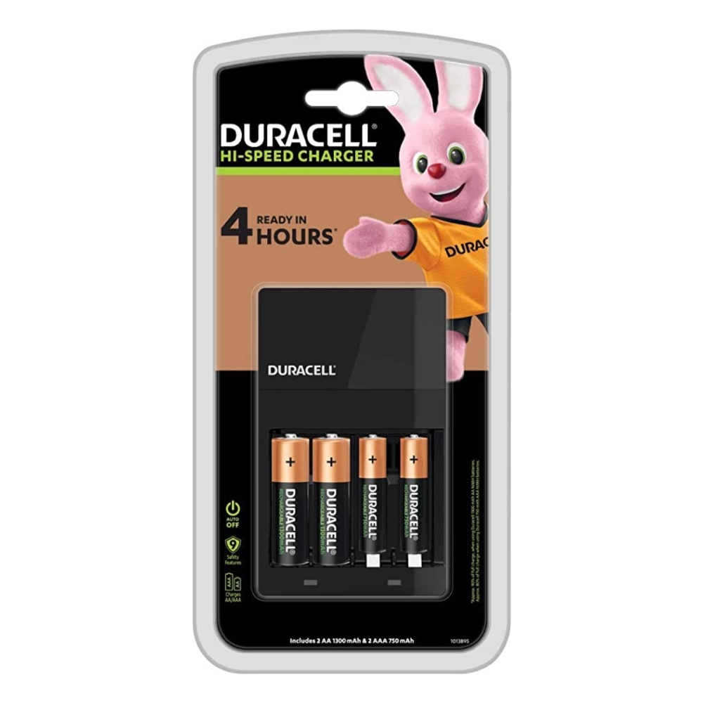 Duracell CEF14 punjac baterija sa 2 AA 1300mAh i 2 AAA 750mAh punjive ...